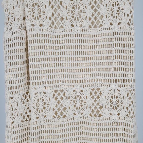 Lucy Paris | Dresses | Lucy Paris Hannah Crochet Midi Dress Cream ...